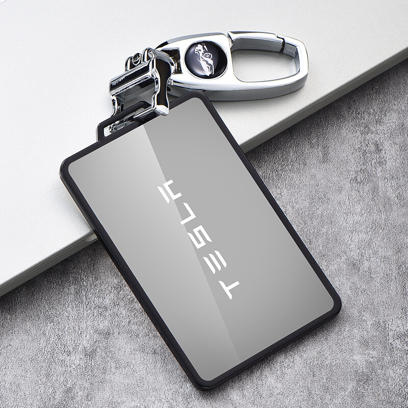 Soft TPU Car Key Card Holder For Tesla Model 3 Model Y Case Cover Edge ...