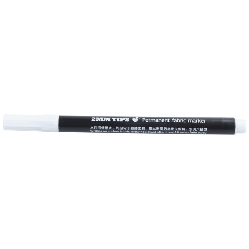 1 x Fabric Marker Pens Permanent Colors For DIY Textile Clothes T-Shirt ...