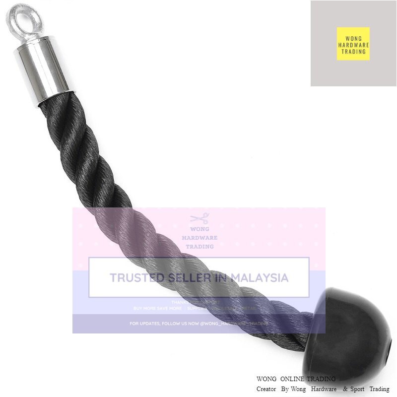 Tricep Rope Gym Grade MMA Double Single Pull Down Cord Press Bicep ...