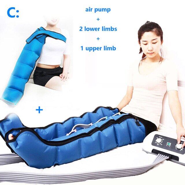 Air Wave Pressure Pressotherapy Massage Compression Circulator Leg Arm ...