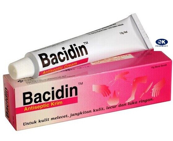 BACIDIN ANTISEPTIC CREAM 15G | Lazada