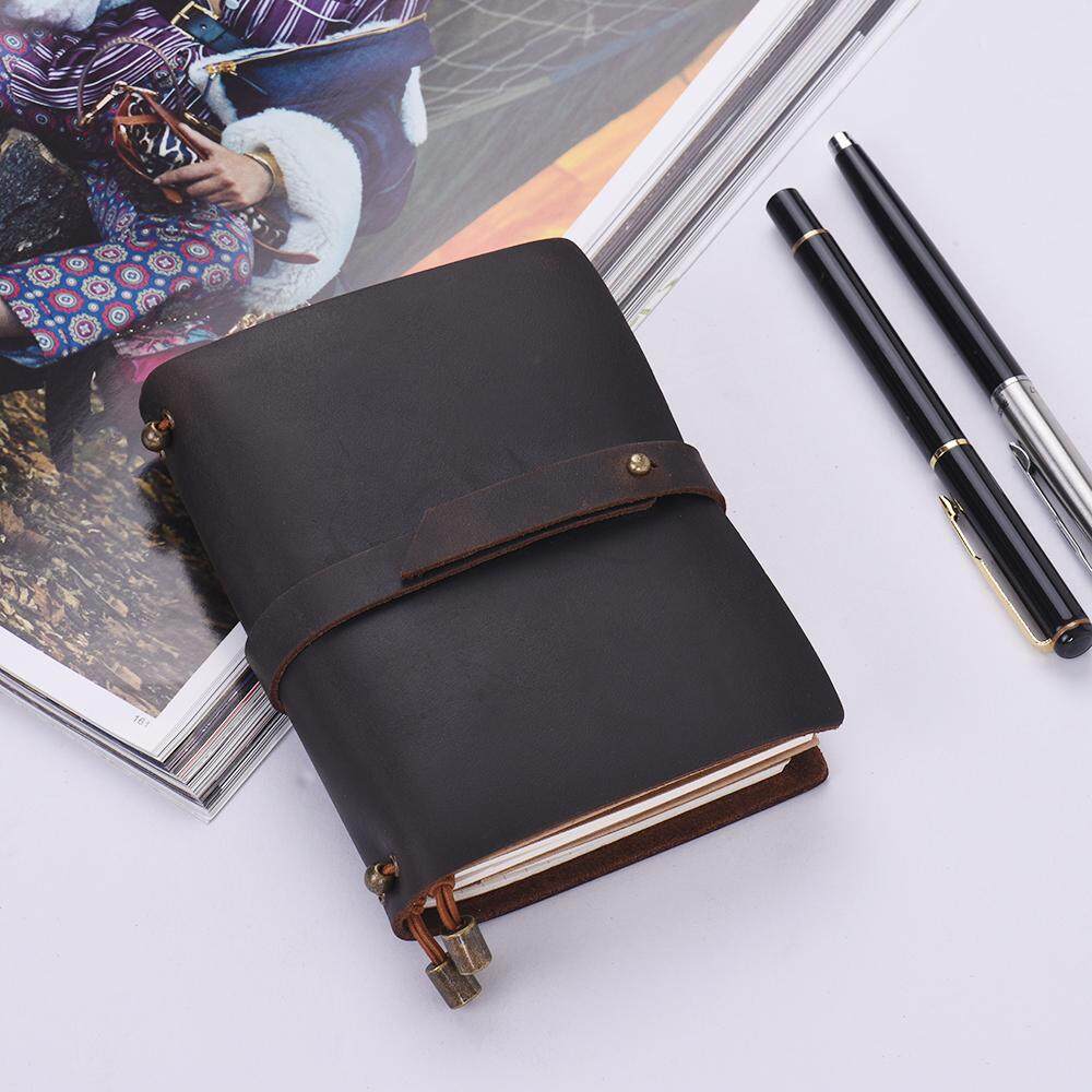Portable Travel Journal Diary Leather Writing Notebook Refillable Lined ...