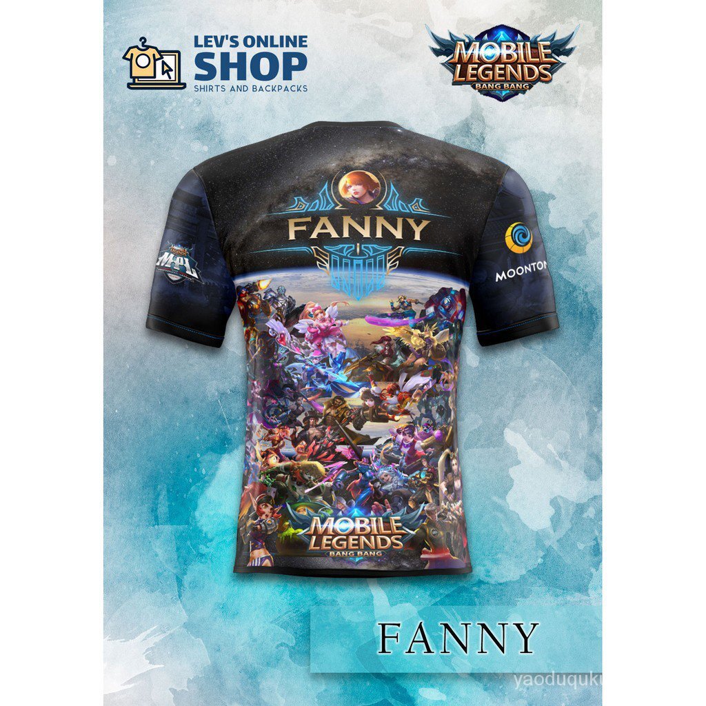 Mobile Legends ML เสื้อ-Fanny-เสื้อยืด Full ระเหิดปี3D เสื้อยืดขนาด XXS ...