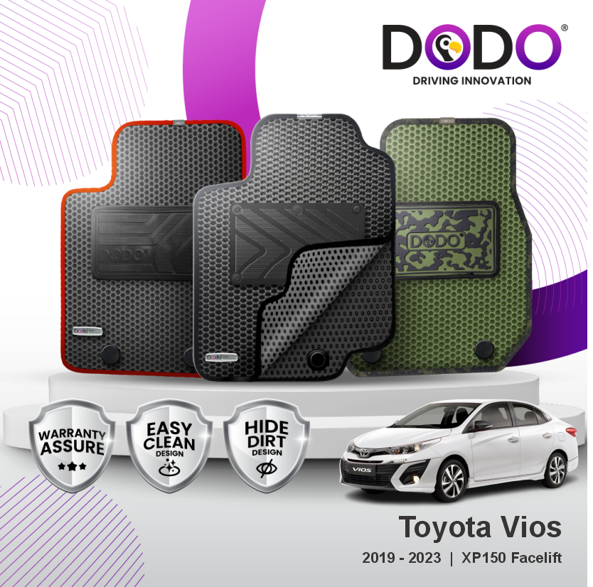 Dodo Car Mat Toyota Vios 2019 2023 XP150 Facelift Lazada