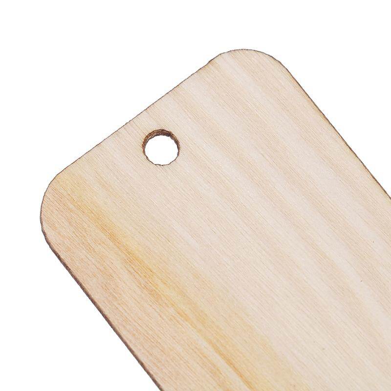 50pcs Ornament Wood Planks Tags Wooden Hanging Labels Sheet DIY ...