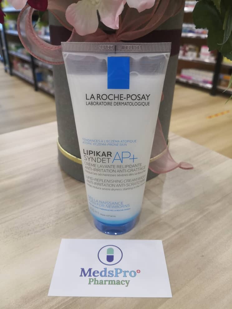 MedsPro La Roche-Posay Lipikar Syndet AP+ Lipid Replenishing Cream Wash ...