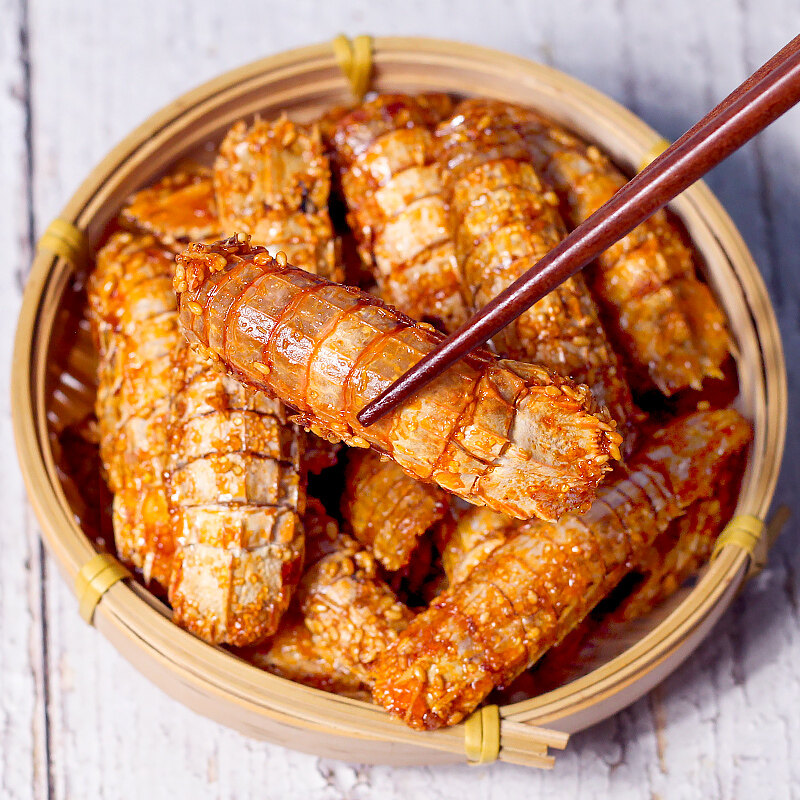 Canned Spicy Pipa Shrimp 250g*1 Spicy Pipi Shrimp Instant Seafood ...