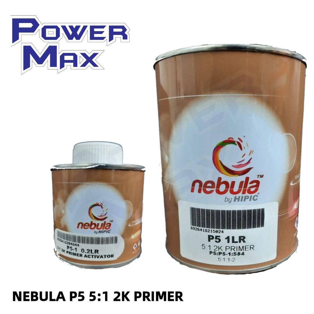 NEBULA P5 5:1 2K PRIMER e1Liter WITH HARDENER e200ML (GREY) | Lazada