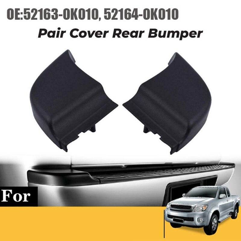 Rear Bumper End Plate Corner Cap Trim Fit for Toyota Hilux Vigo 2004 ...
