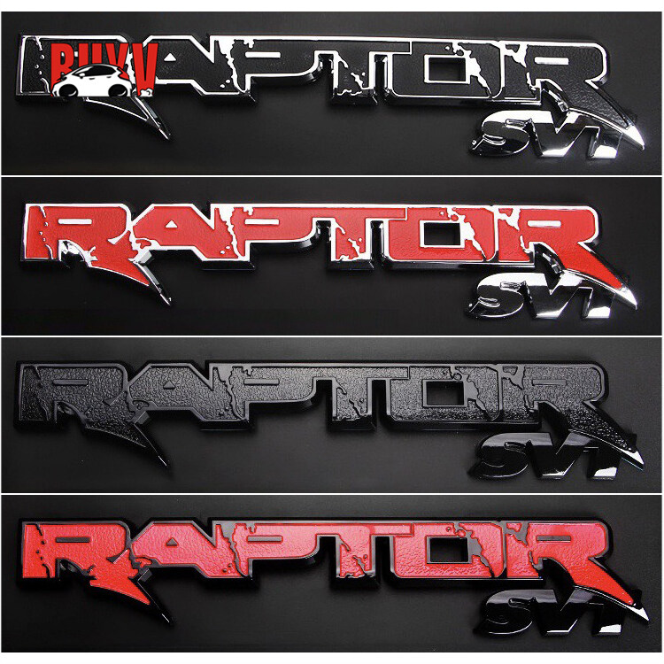 BuyV RAPTOR SVT Logo ABS Plastic Car Emblems Decorative 3D Badge ...