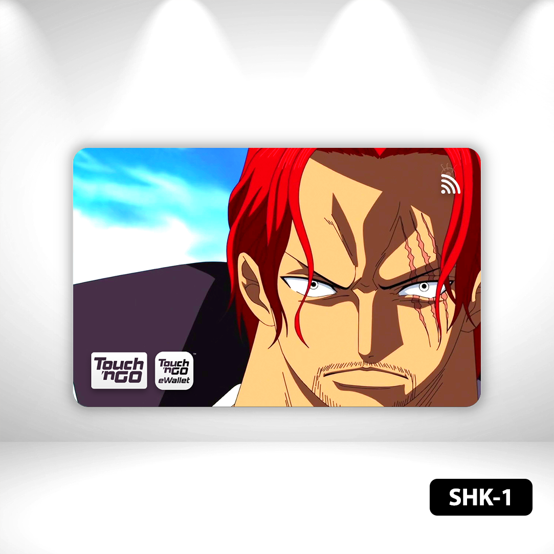 [One Piece] Shanks - Sticker TNG NFC CHIP Card Skincard by Sticko Manga ...