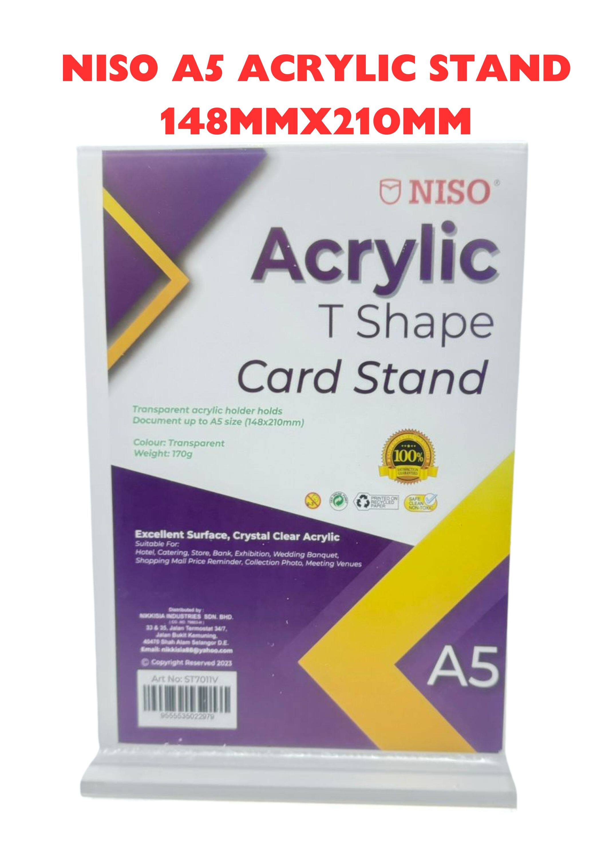 Acrylic T-Shape Card Display Stand I T Shape Card Display Holder ...