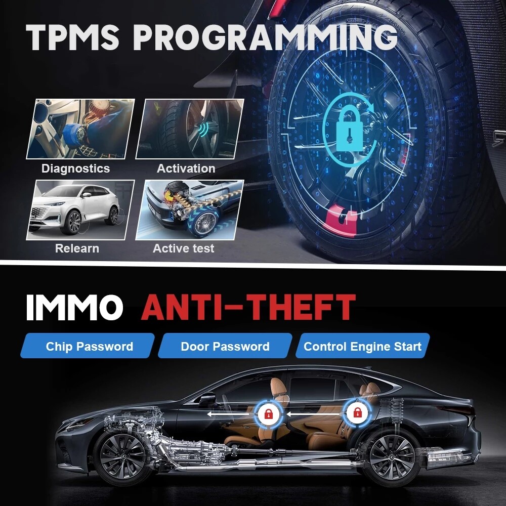 Thinkcar THINKTOOL เครื่องสแกนระบบแบบมืออาชีพ,OBD2พร้อมโปรแกรม TPMS ECU ...