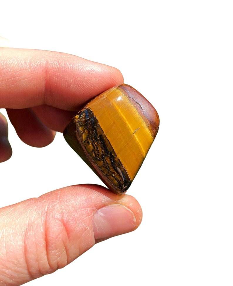 100g (1" - 2") Tigers Eye Stone Tiger Eye Tumbled Gemstone - Healing ...