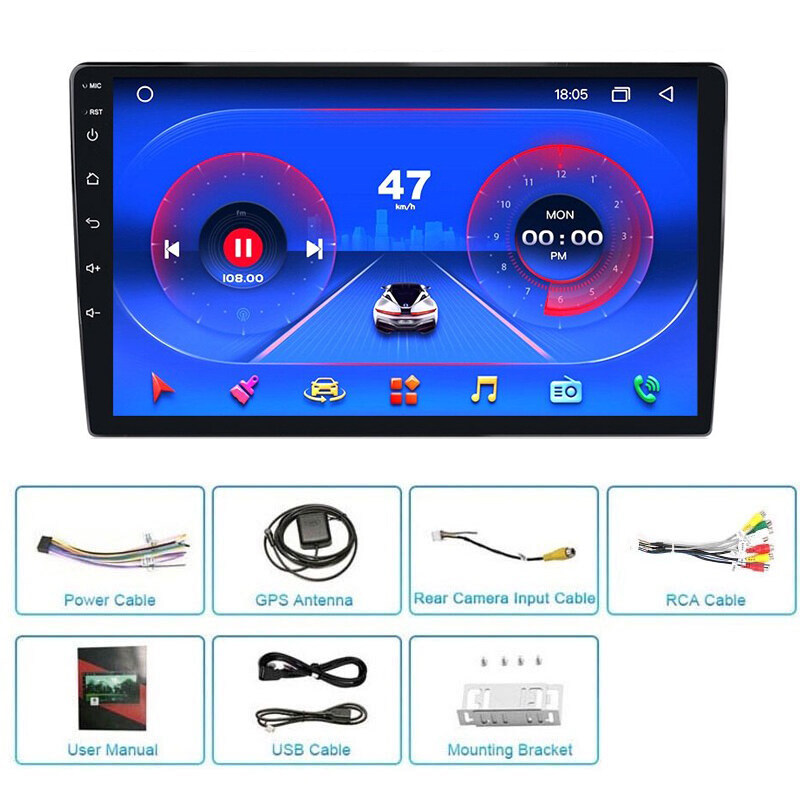 [2G+32G IPS Touch Screen] 9 Inch /10.1 Inch Head Unit Android Car Radio ...