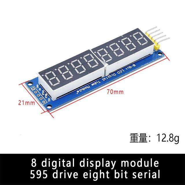 Tm1638 Module Tm1637 4 Key Display For Avr Arduino Max7219 Digital Led Tube 8-bit 74hc595 ...