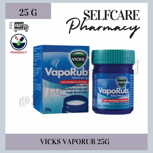 (25G) VICKS VAPORUB COLD VAPORISING OINTMENT | Lazada