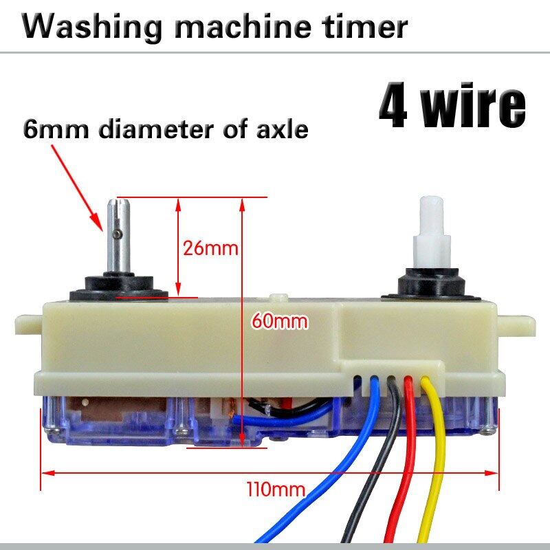 4-Line Strip เครื่องซักผ้าจับเวลาเครื่องซักผ้า Timer Switch Wash Timer ...