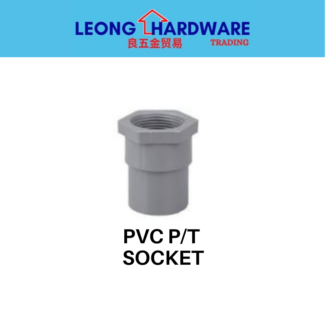 1/2" 15mm PVC Pipe Fitting Connector Sambungan Paip Air End Cap PT Socket Elbow | Lazada