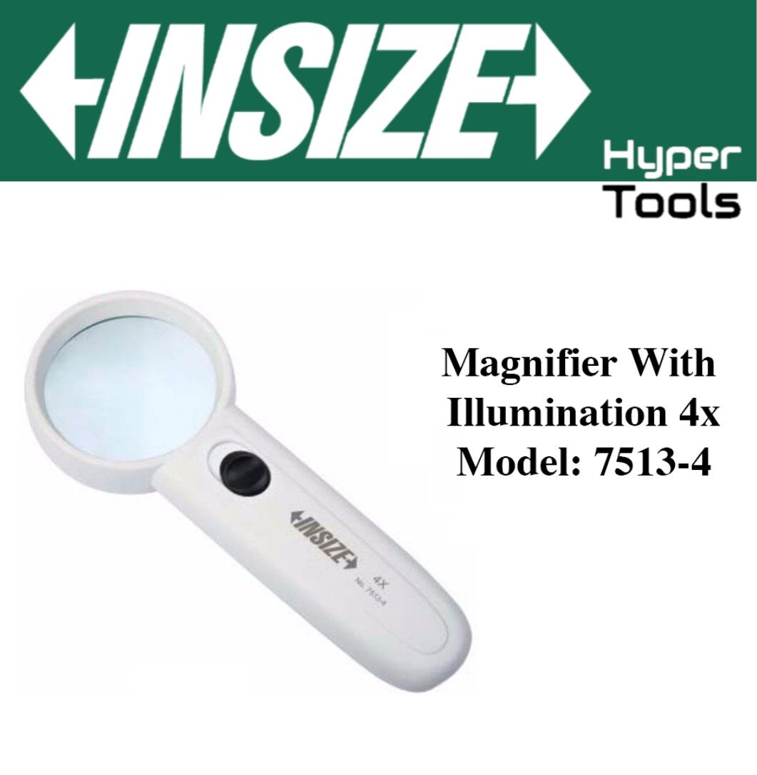 INSIZE Magnifier With Illumination 4x (Model: 7513-4) | Lazada