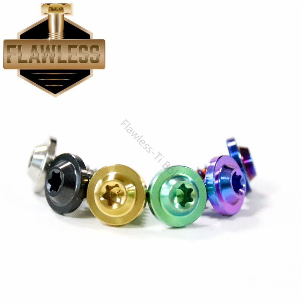 Flawless-Ti Gr5 Titanium Alloy สกรูเกลียวปล่อย Nut M5 1012151820253035 ...