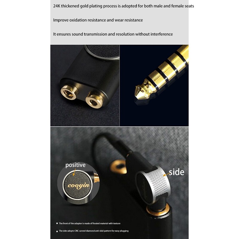 4.4 MM High-Quality Audio Cable Balanced Adapter Male to 2.5mm 3.5mm ...