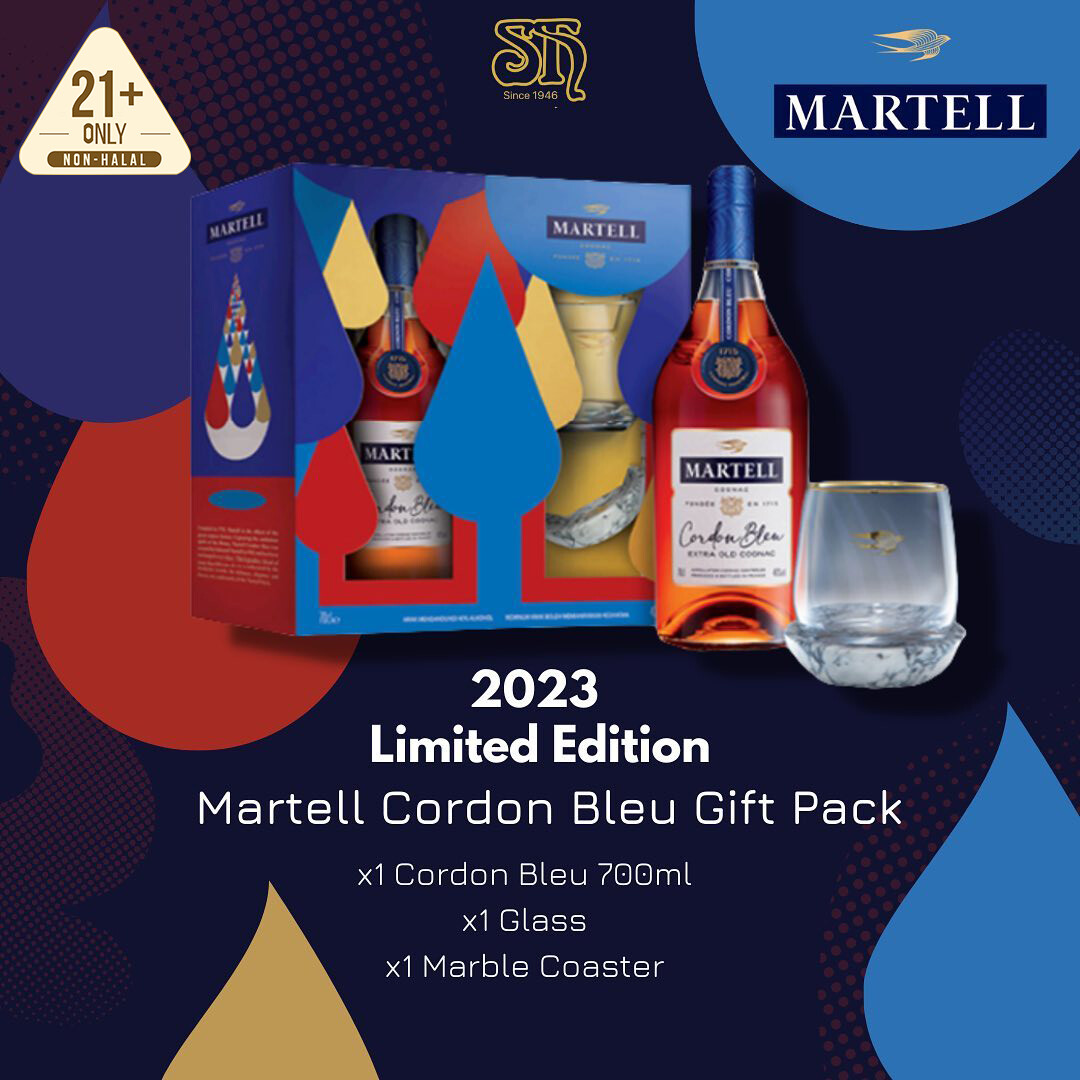 Martell Cordon Bleu Cognac Gift Set 700ml | Lazada