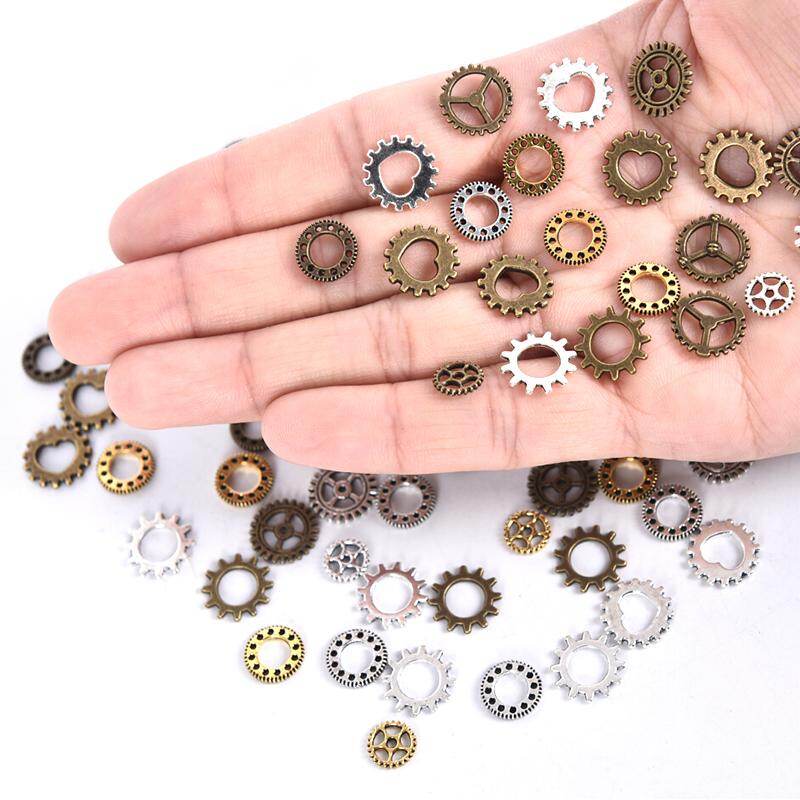 FG 100Pcs Antique Steampunk Mini Wheel Gear Charms Pendant DIY Jewelry ...