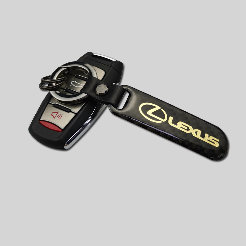 1ชิ้นโลหะกรรไกรรถคาร์บอนไฟเบอร์Key ChainสำหรับLexus Rx300 Gs300 Rx330 ...