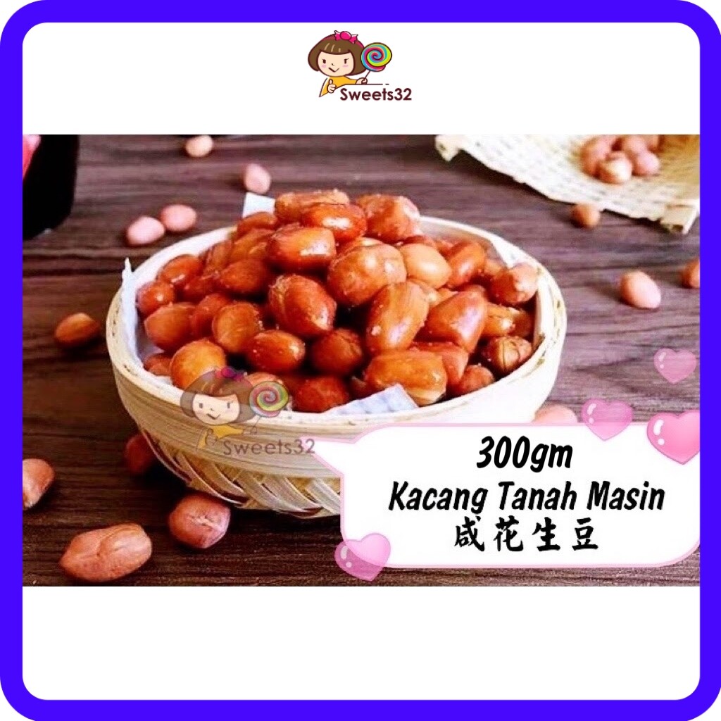 300gm Kacang Tanah Masin Goreng 咸花生豆 Fried Salted Peanuts | Lazada