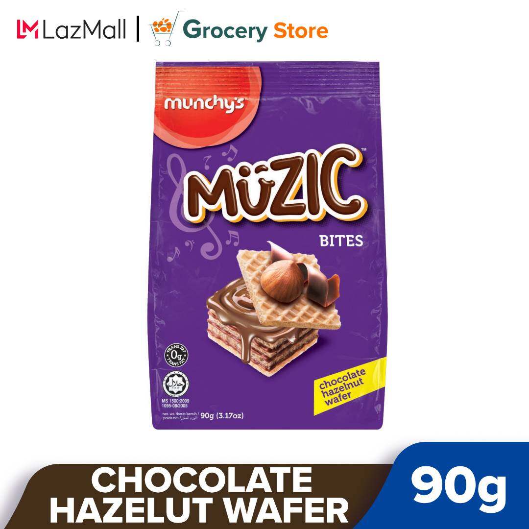 Munchy's MUZIC HAZELNUT WAFER BITES 90gm | Lazada