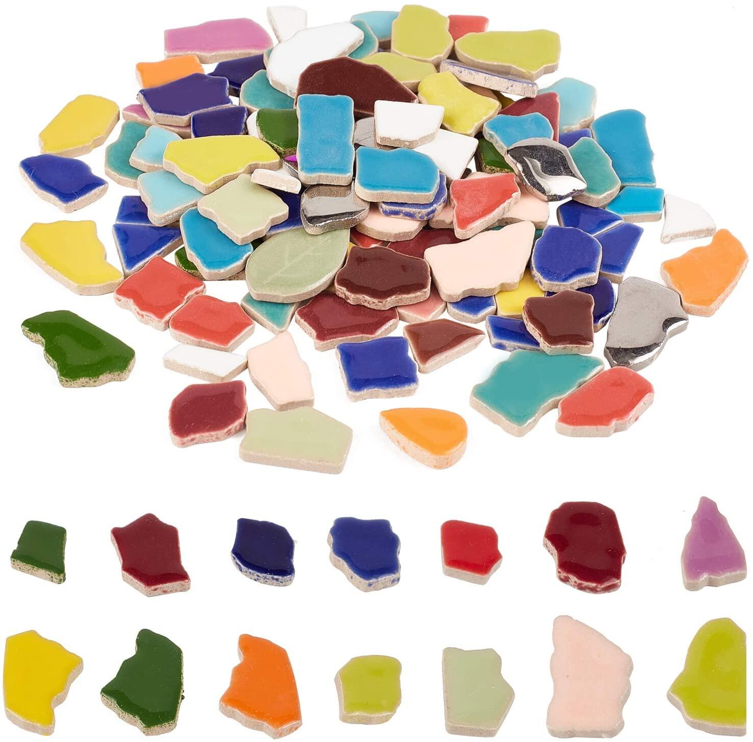 Ready Stock 1Box Ceramic Mosaic Tiles for Crafts Mosaic Tile Supplies ...