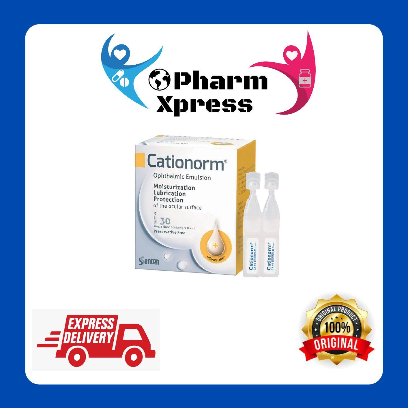 CATIONORM OPHTHALMIC EMULSION 0.4ML 30S | Lazada