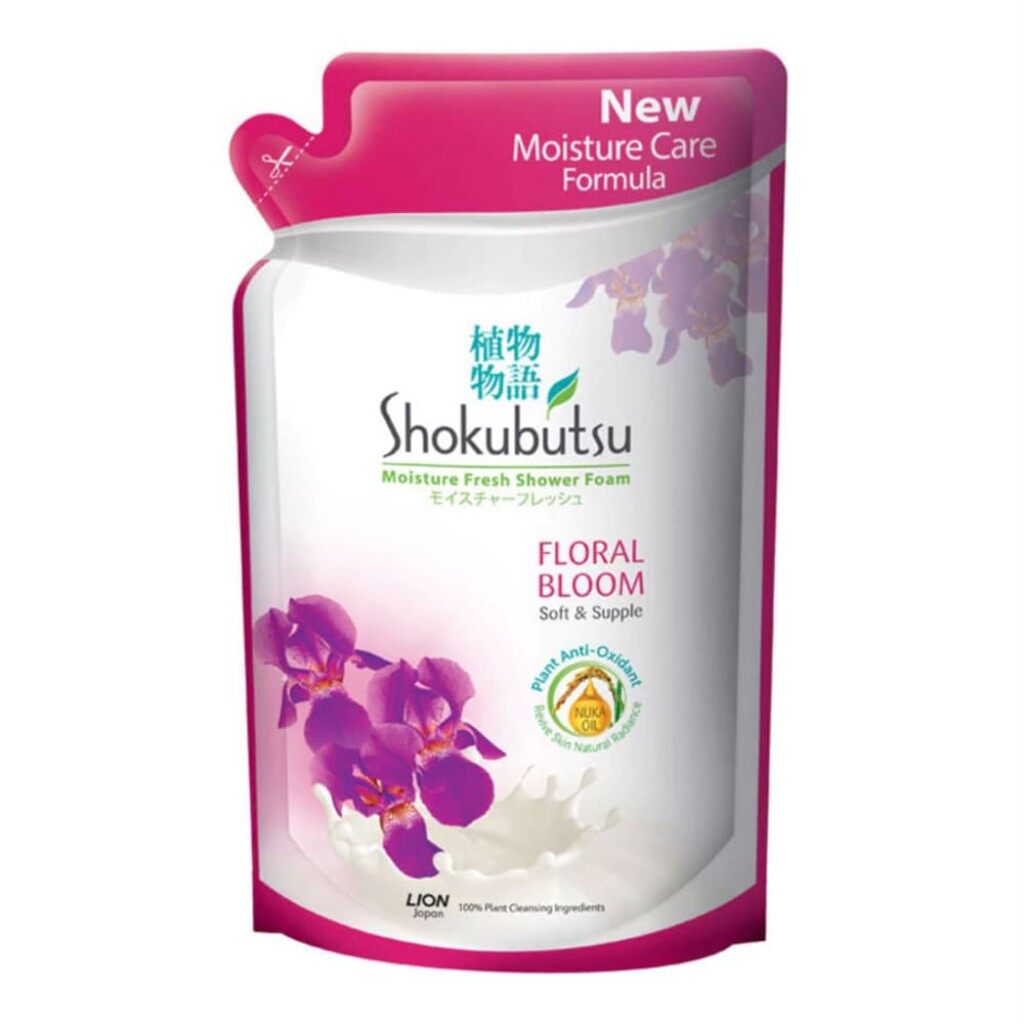 SHOKUBUTSU Body Wash Refill Package [550GM] - Floral / Sakura / Green ...