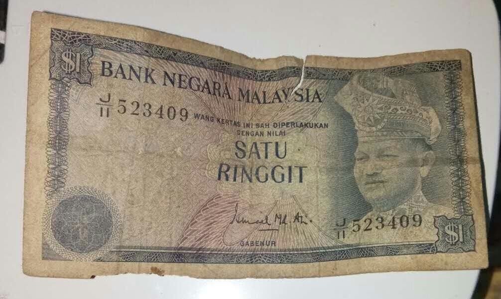 OLD MALAYSIA RINGGIT $1 MALAYSIA OLD BANKNOTES | Lazada