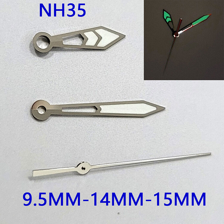 Green Luminous Hands Watch Pointer Accessories for Japanese NH35/NH36 ...