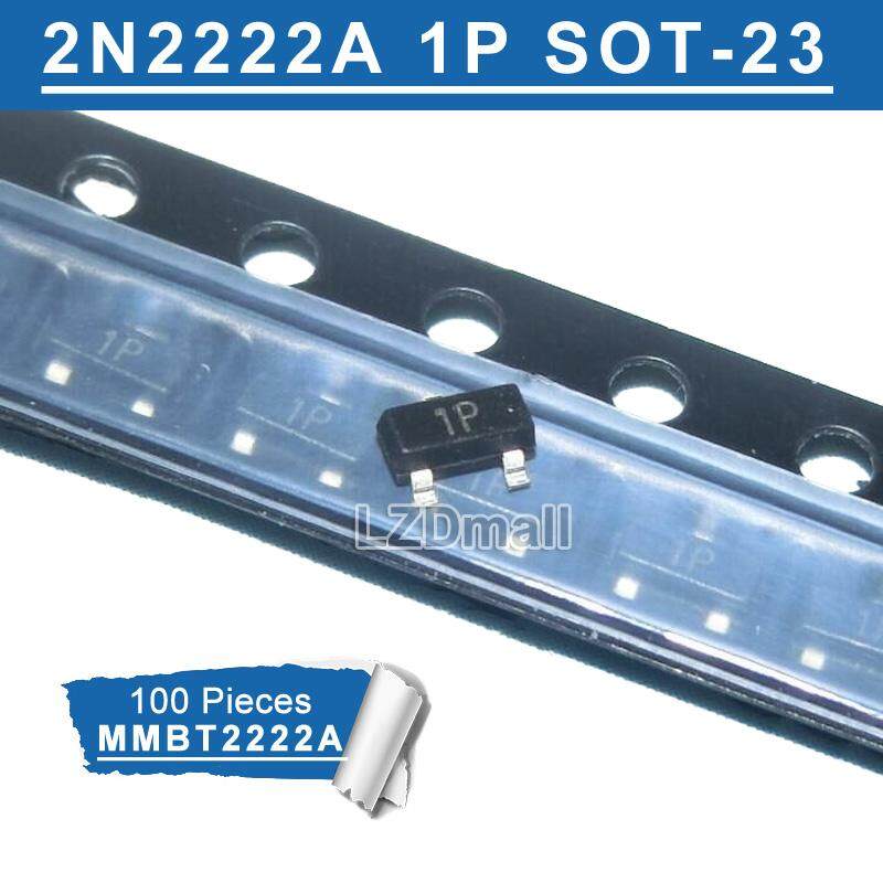 100pcs 2N2222A 1P SOT-23 2N2222 MMBT2222A SOT23 SMD NPN 0.6A 40V 600mA Transistor new original ...