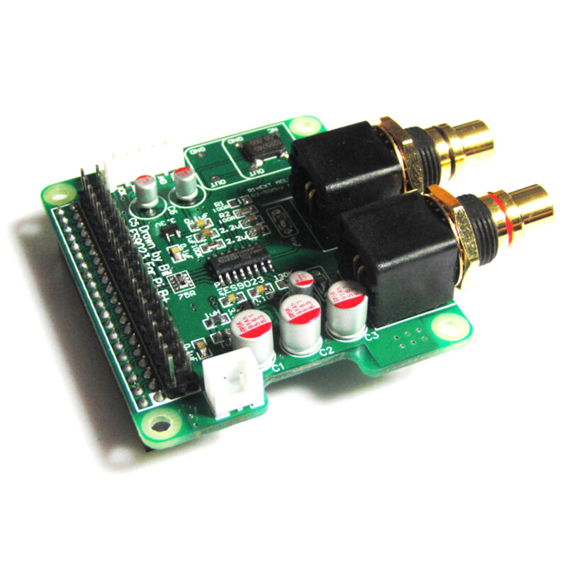 I2S HiFi DAC ES9023บอร์ดขยาย Pi การ์ดเสียงเสียงถอดรหัสคณะกรรมการ ...