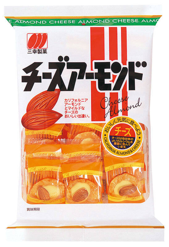 SANKO SEIKA Japanese Rice Cracker Cheese Almond - 73g | Lazada