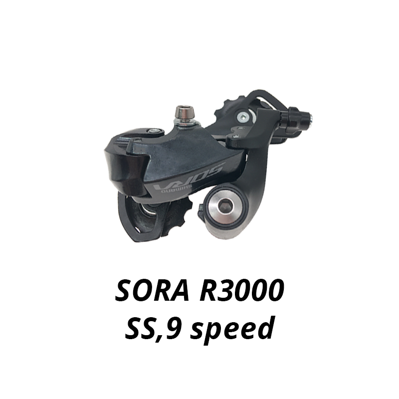 Shimano SORA RD-R3000 Rear Derailleur 2x9 Speed Road Bike Short Cage SS ...