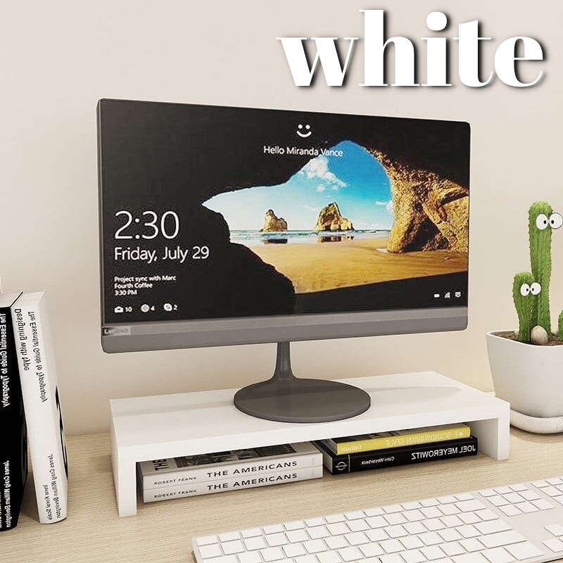 Wooden Computer Monitor Screen Increased Shelf Base Multifunctional ...