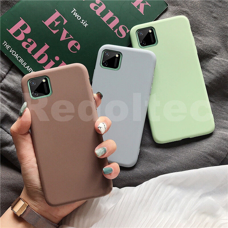 Soft Case For Realme C11 2020 Candy Color Shockproof Silicone TPU ...