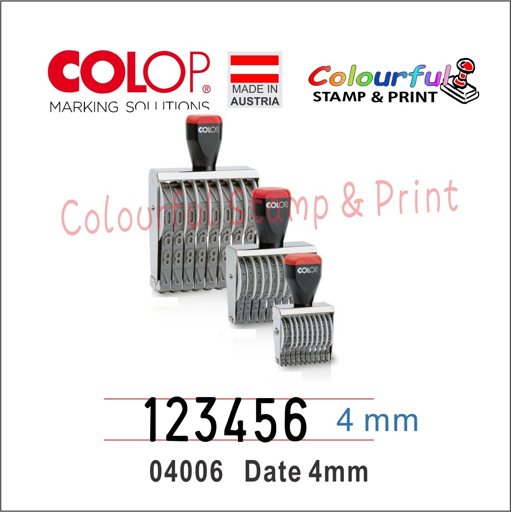 COLOP DATE / NUMBERING STAMP. (HIGHT QUALITY) | Lazada