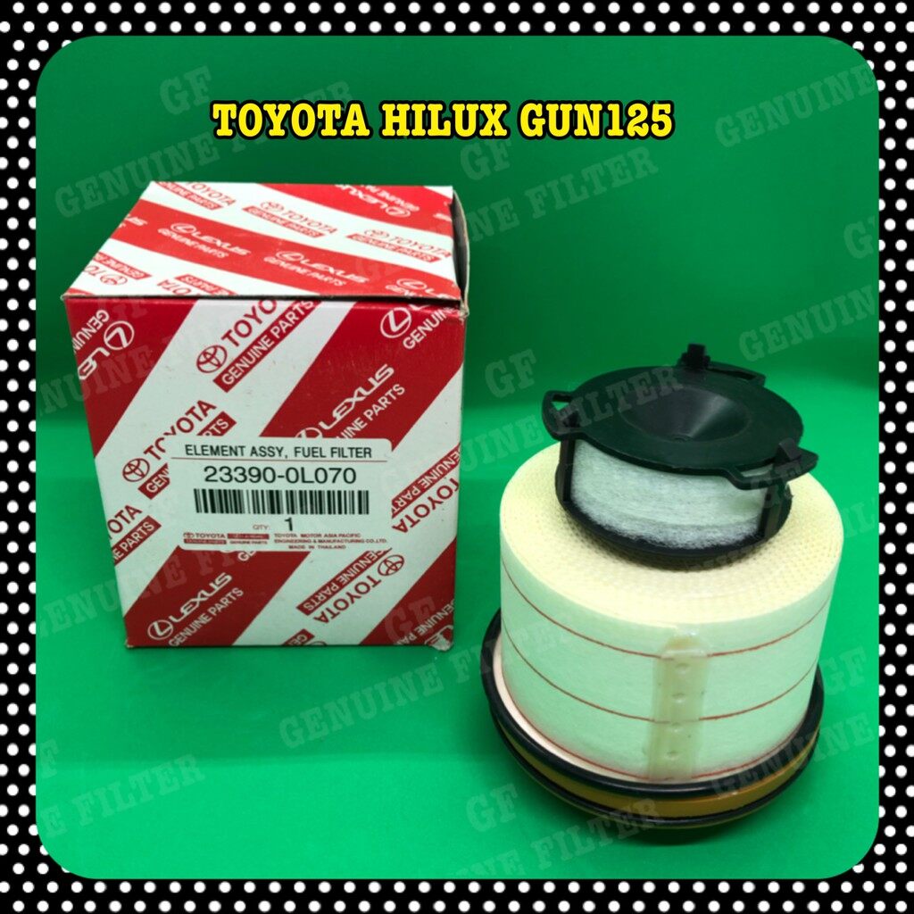 TOYOTA HILUX REVO GUN125 2.4 GUN126 2.8 DIESEL FUEL FILTER 23390-0L070 ...