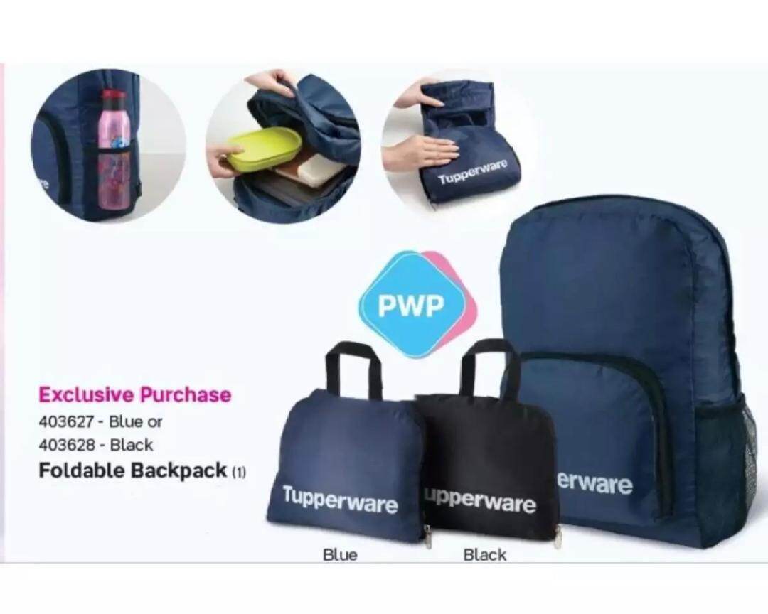 Tupperware Foldable Backpack | Lazada