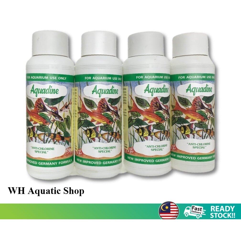 AQUADINE Fish Aquarium Anti Chlorine Special 200ml /水靈抗氯特效葯(水族用药品青药水 ) | Lazada