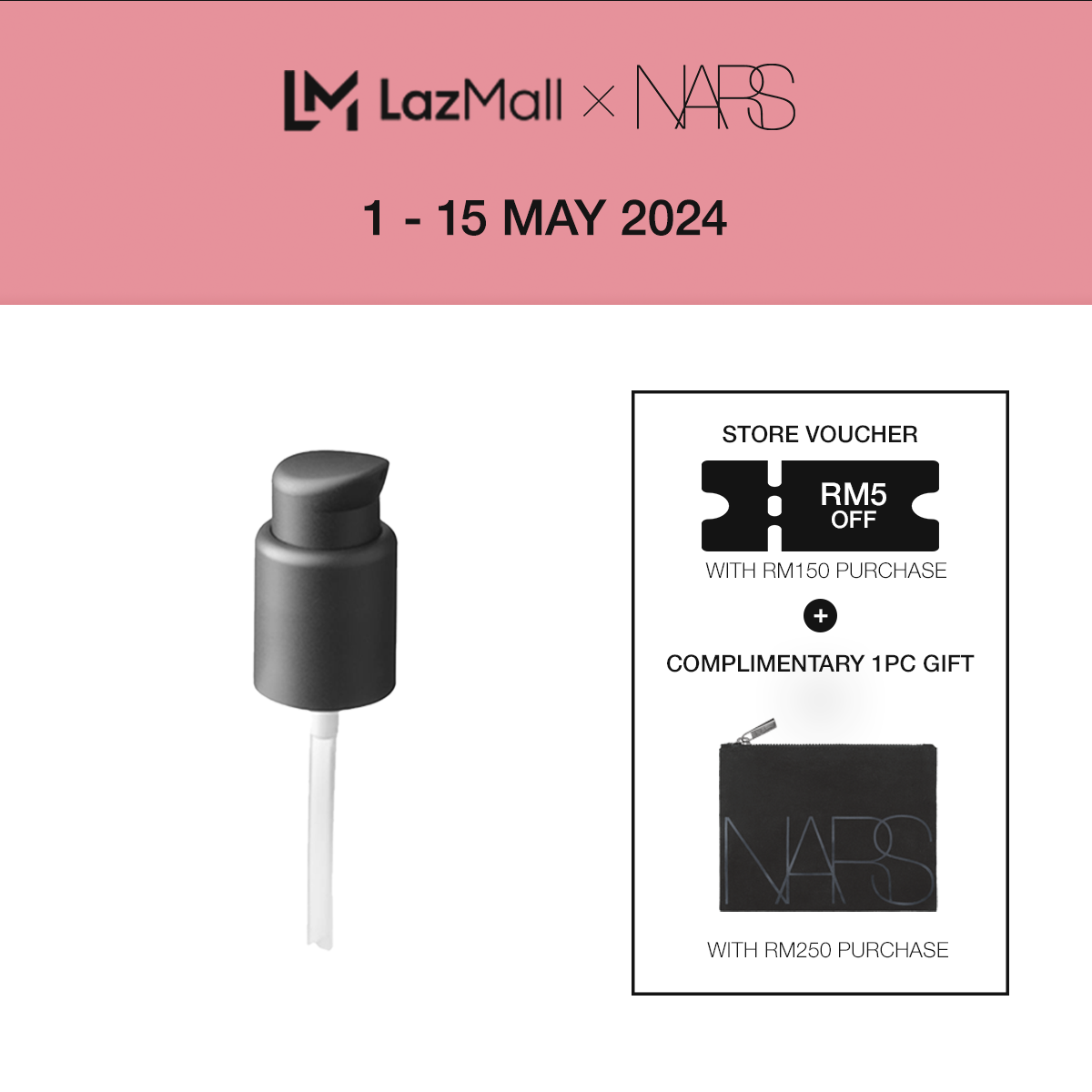 NARS SHEER GLOW FOUNDATION PUMP | Lazada