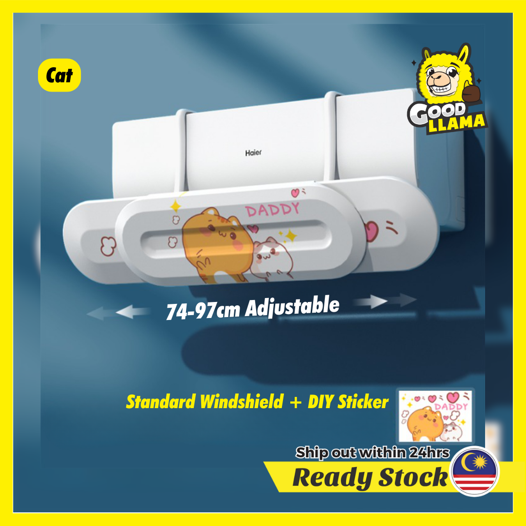 Air Conditioner Adjustable Windshield Deflector Block Strong Wind ...