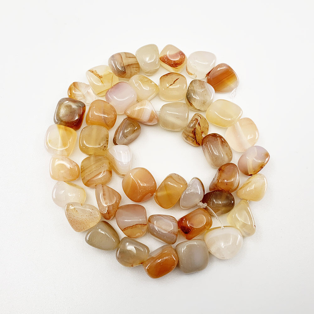 10mm Strand 15'' Natural Stone Dragon Vein Agates Bead Irregular Loose ...