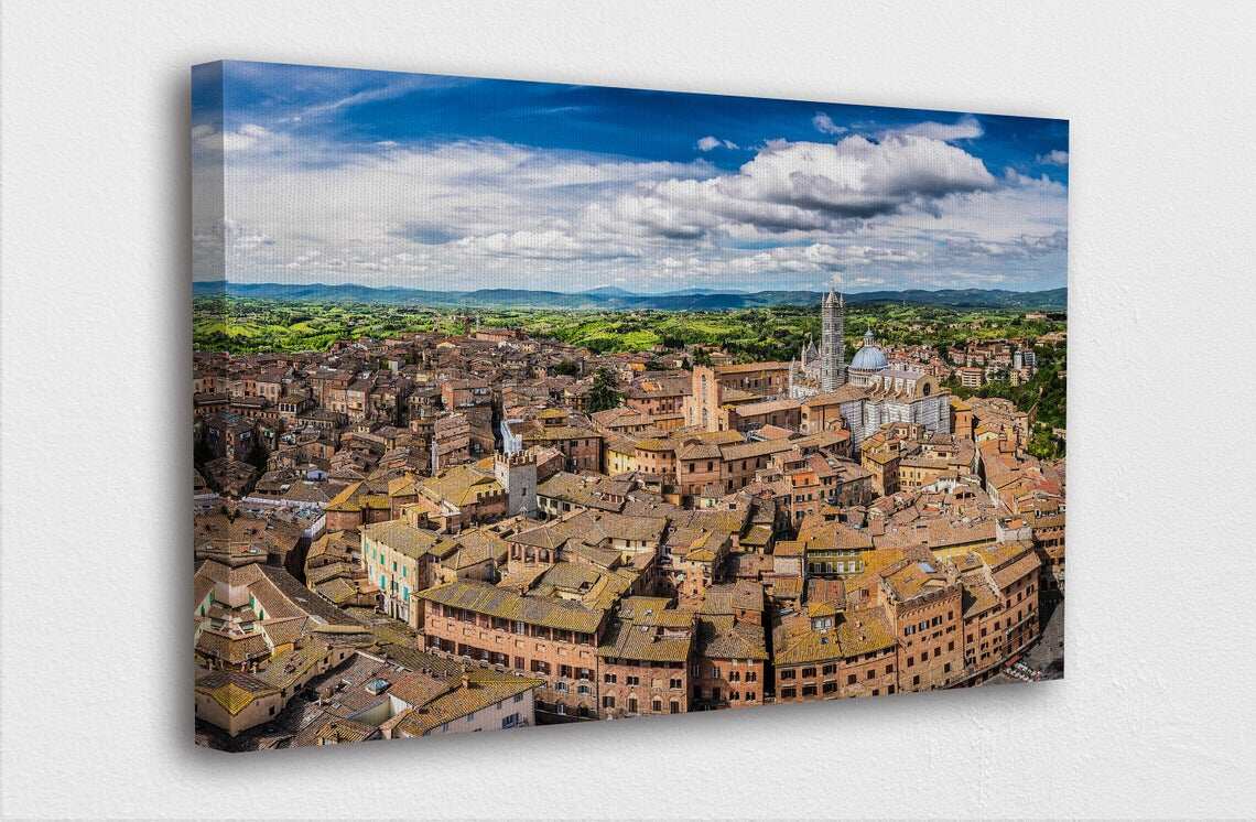 Famous Places Art Canvas Poster-Siena City Italy Art Canvas Poster/Gift ...